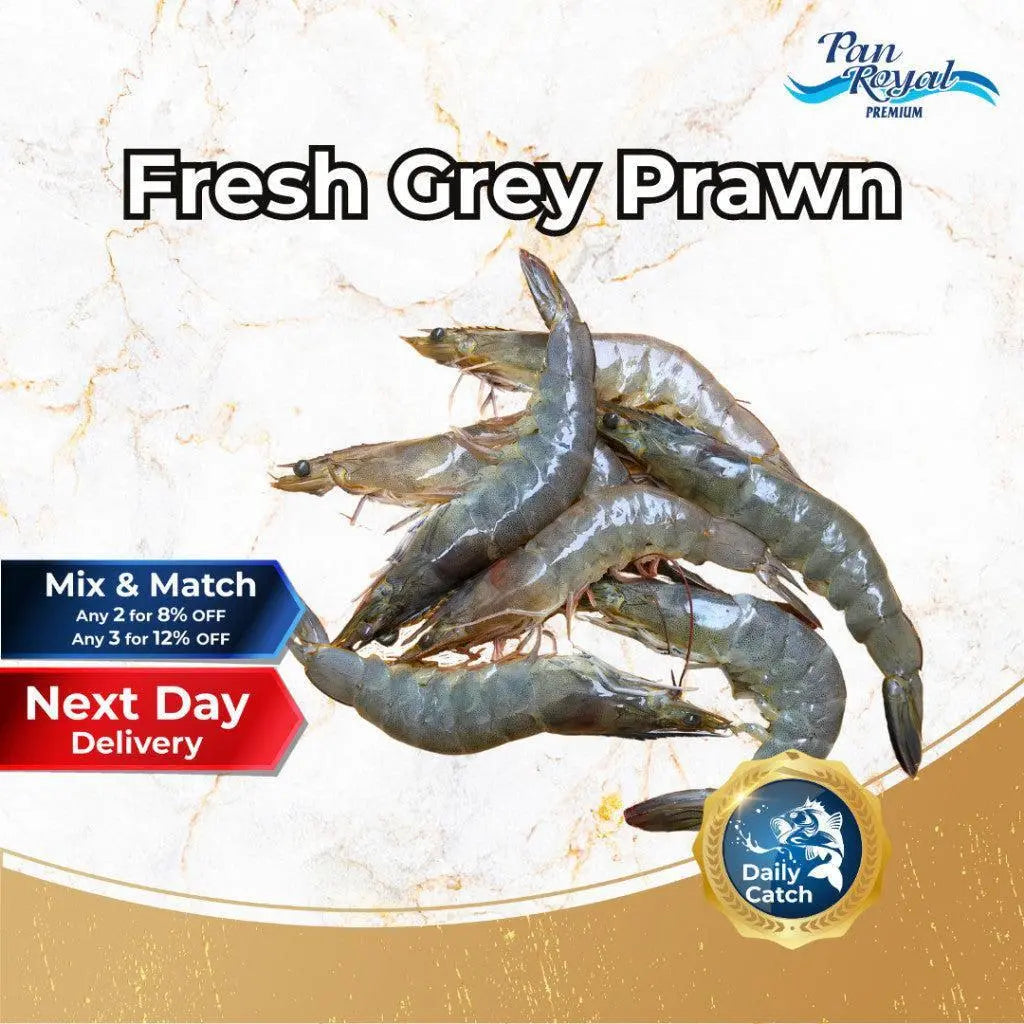 [PAN ROYAL] Fresh Grey Prawn (500g +/-) – Pan Ocean Singapore - Sea ...