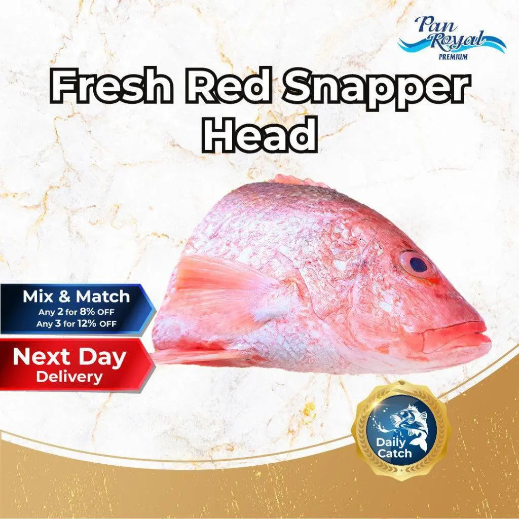 [PAN ROYAL] Fresh Red Snapper Half Head (500g +/-) – Pan Ocean ...