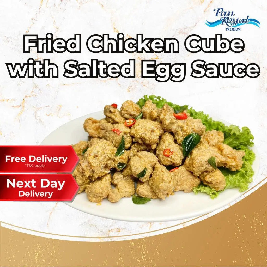 [PAN ROYAL] Frozen Fried Chicken Cube with Salted Egg Sauce – Pan Ocean ...